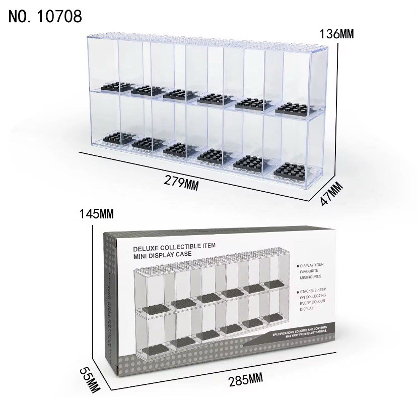 Minifigure Display Case - Acrylic Box Clear Dustproof Clear [New] | eBay