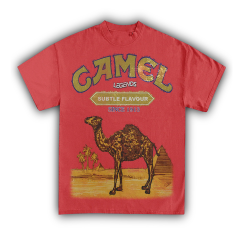 Collection Camel Band Short Sleeve Gift For Fan S to 5XL Red T-shirt ...