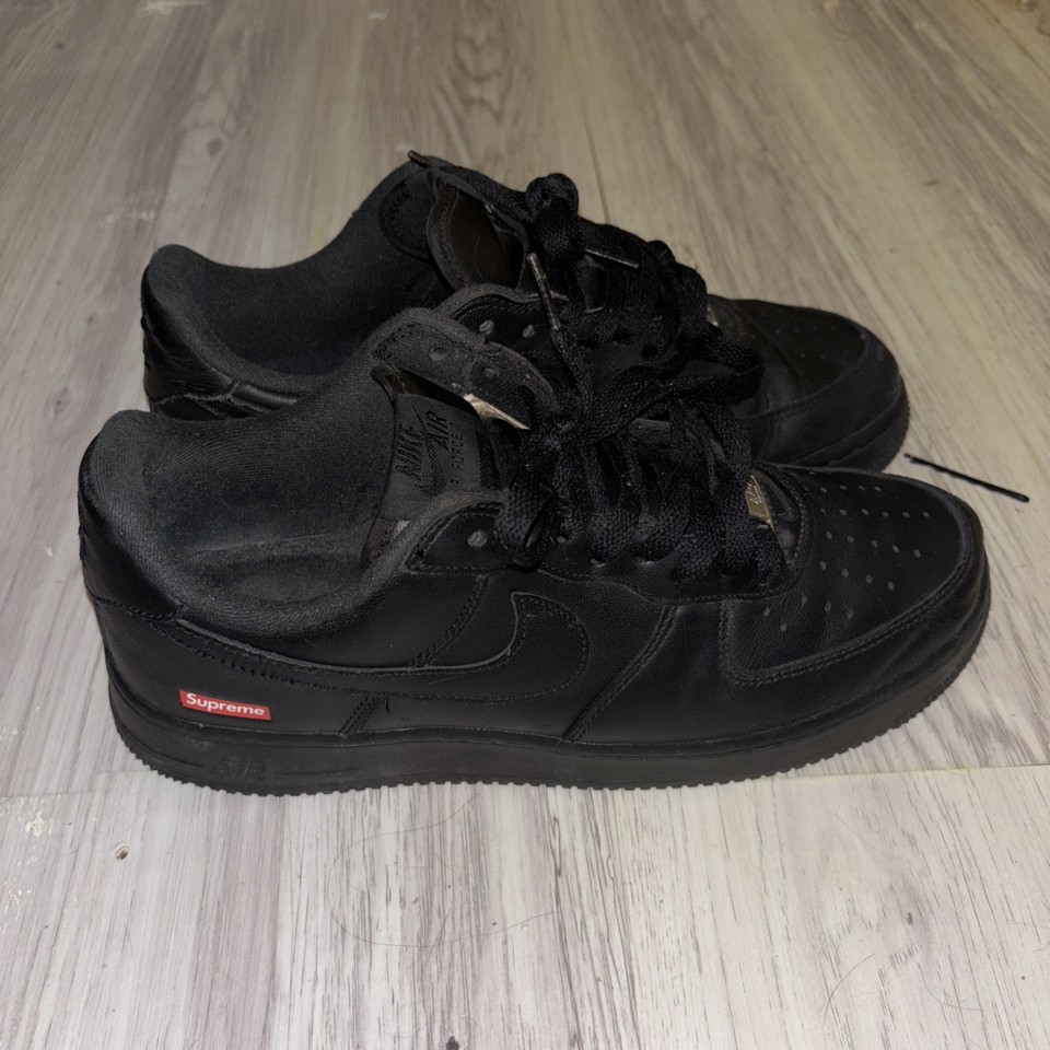 Supreme x Nike Air Force 1 Low Black 2020 CU9225-001 | eBay