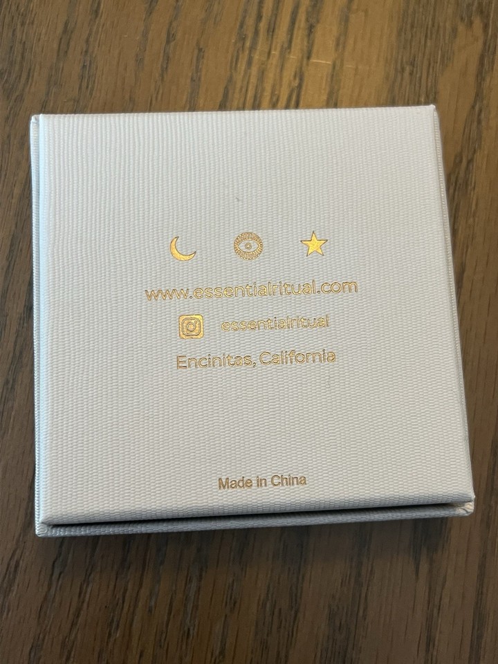 Essential Ritual 18K Gold Plate Sterling Silver Charm Gem Love&Protect ...