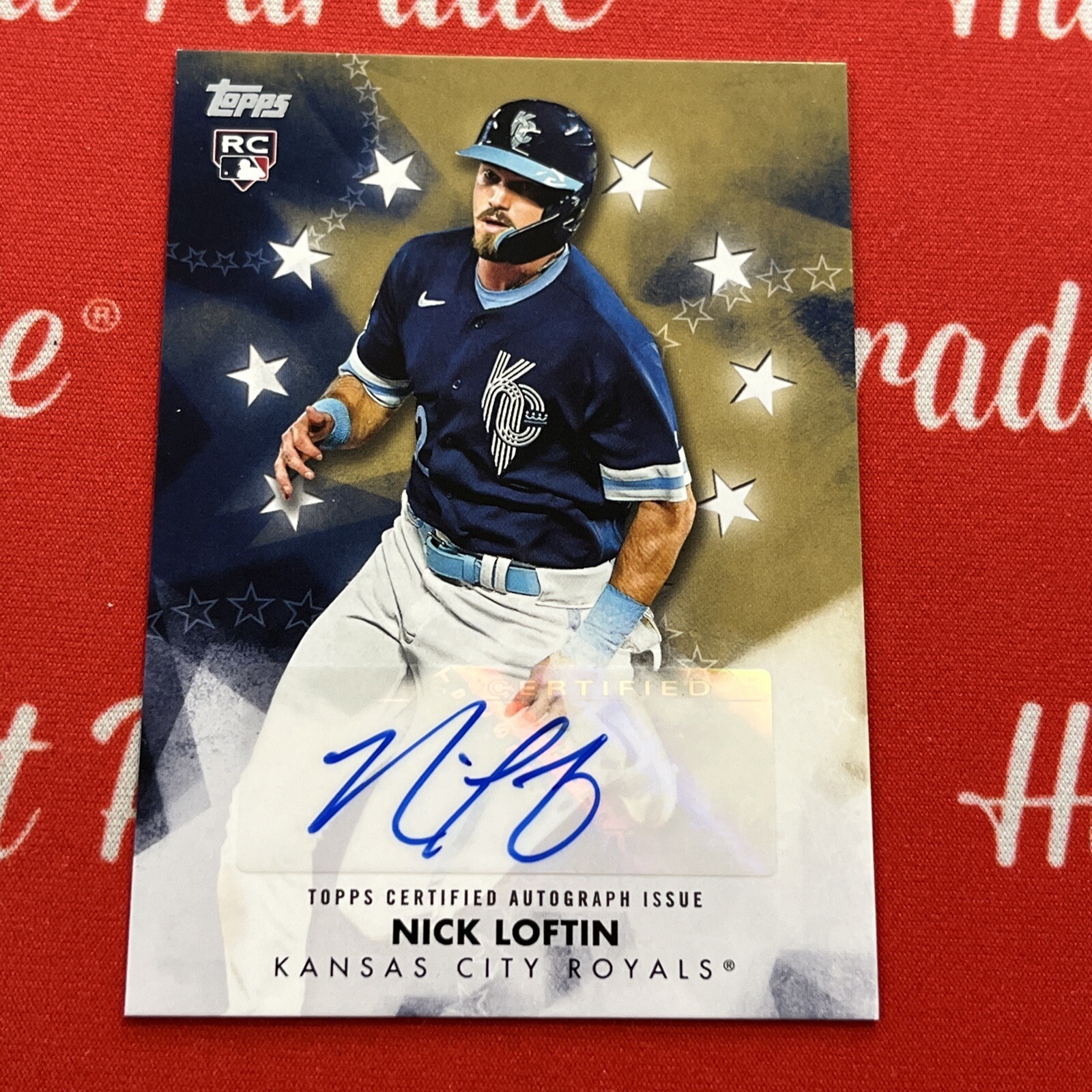 2024 TOPPS SERIES 1 NICK LOFTIN BASEBALL STARS ROOKIE AUTO BLAC BSA-LOF ...