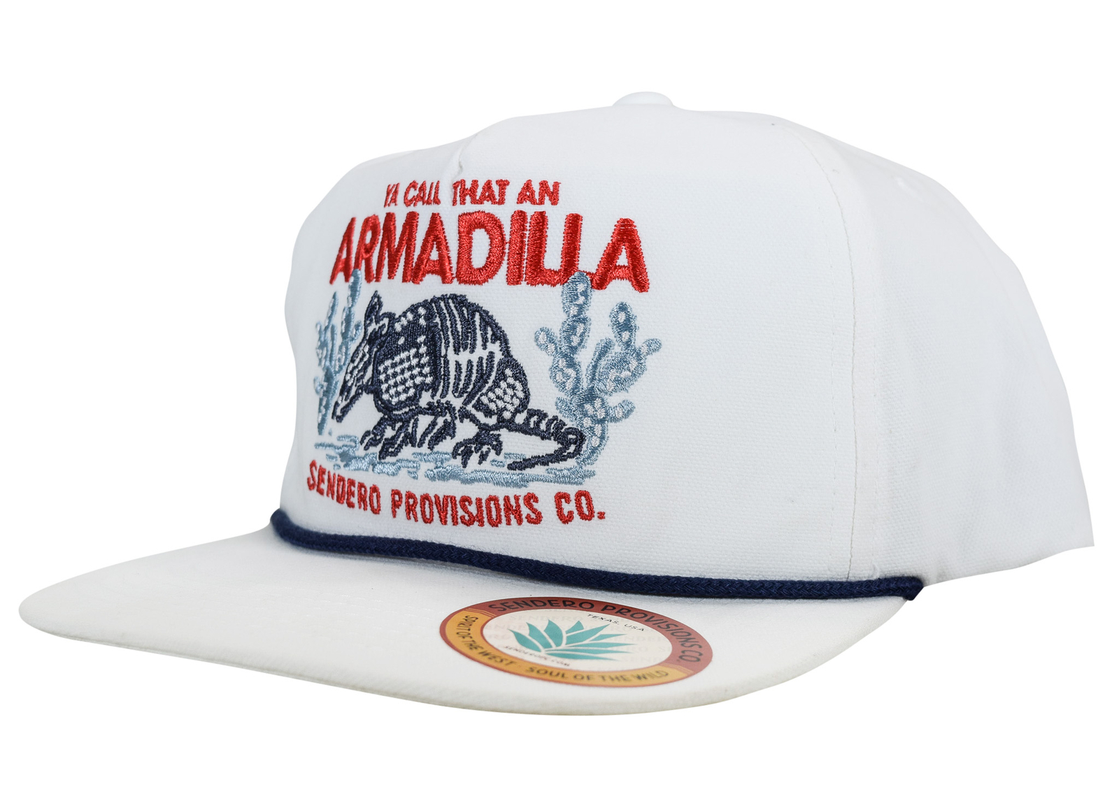 Sendero Provisions Co. White Armadilla Outdoor Snapback Hat | eBay