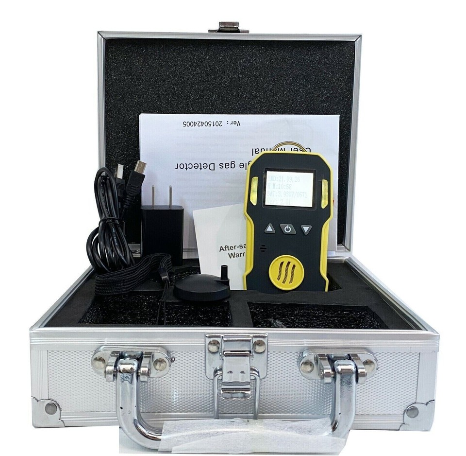 Ethylene Gas Detector C2H4 Gas Leak Monitor Detector with Range 0 ...