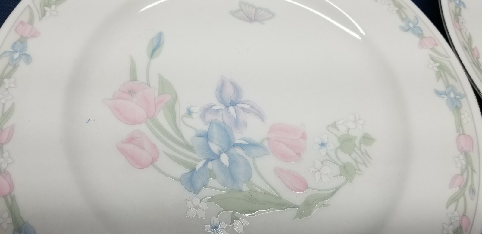 Vintage Illusions by Excel Center Stage Set/4 Dinner Plates | eBay