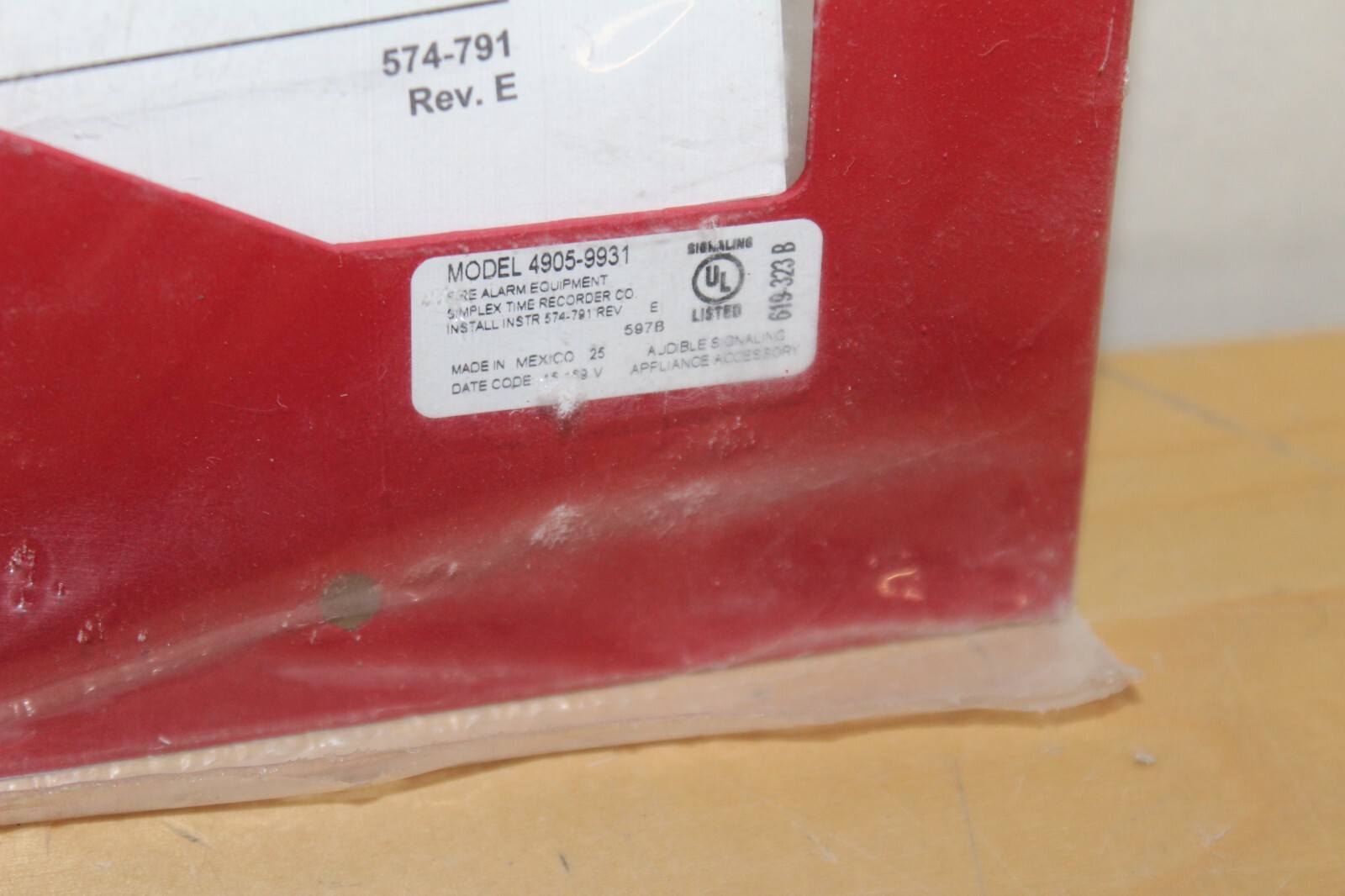 Simplex+4905-9931+Fire+Alarm+Adapter+Plate for sale online | eBay