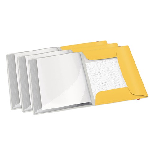 3PK Leitz Cosy 3-Flap A4 Document Folder & Display Book File Organiser ...