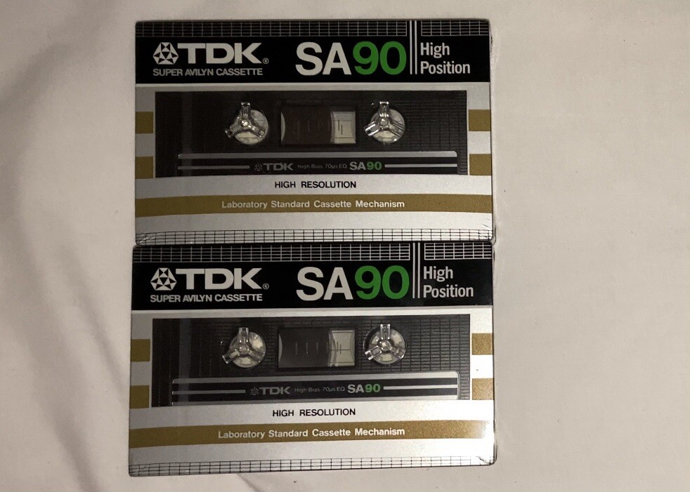 LOT OF (2) NEW TDK SA90 - High position Cassettes - SEALED | eBay