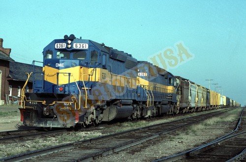 Vtg 1992 Train Slide 6361 DME Engine Huron SD Y2A065 | eBay