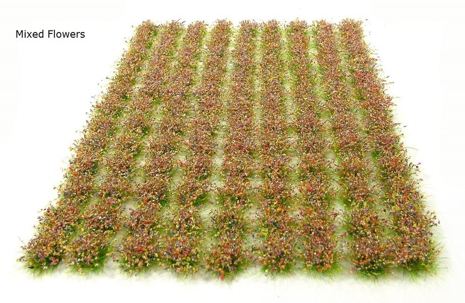 Static grass tufts self adhesive sheets - Model landscape scenery ...