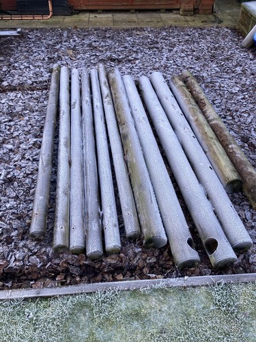 Machine Round Timber Poles/Bollards Pressure Treated | eBay UK