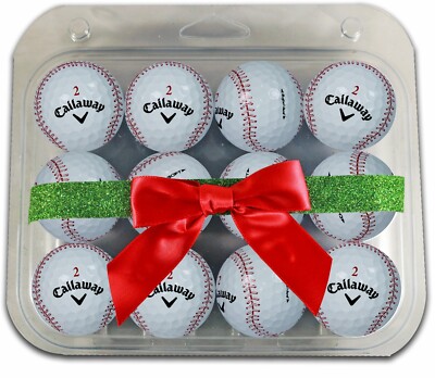 Baseball Callaway Chrome soft Golf Balls Refinished 12 Pack -Christmas ...