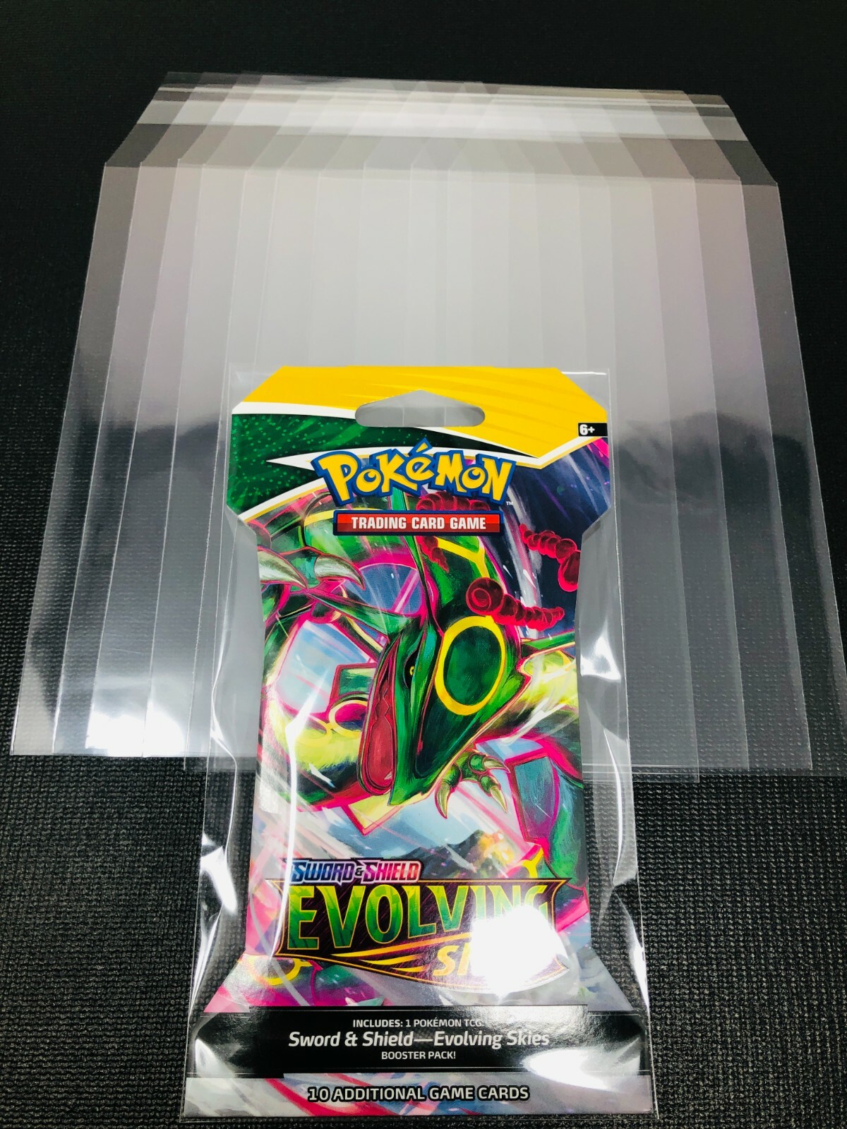 10X Pokemon Sleeved Blister Booster Pack Protective Sleeves - Pack not ...