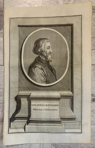 Ritratto Johannes Sleidanus Storico Lussemburgo Cristiano Protestante ...