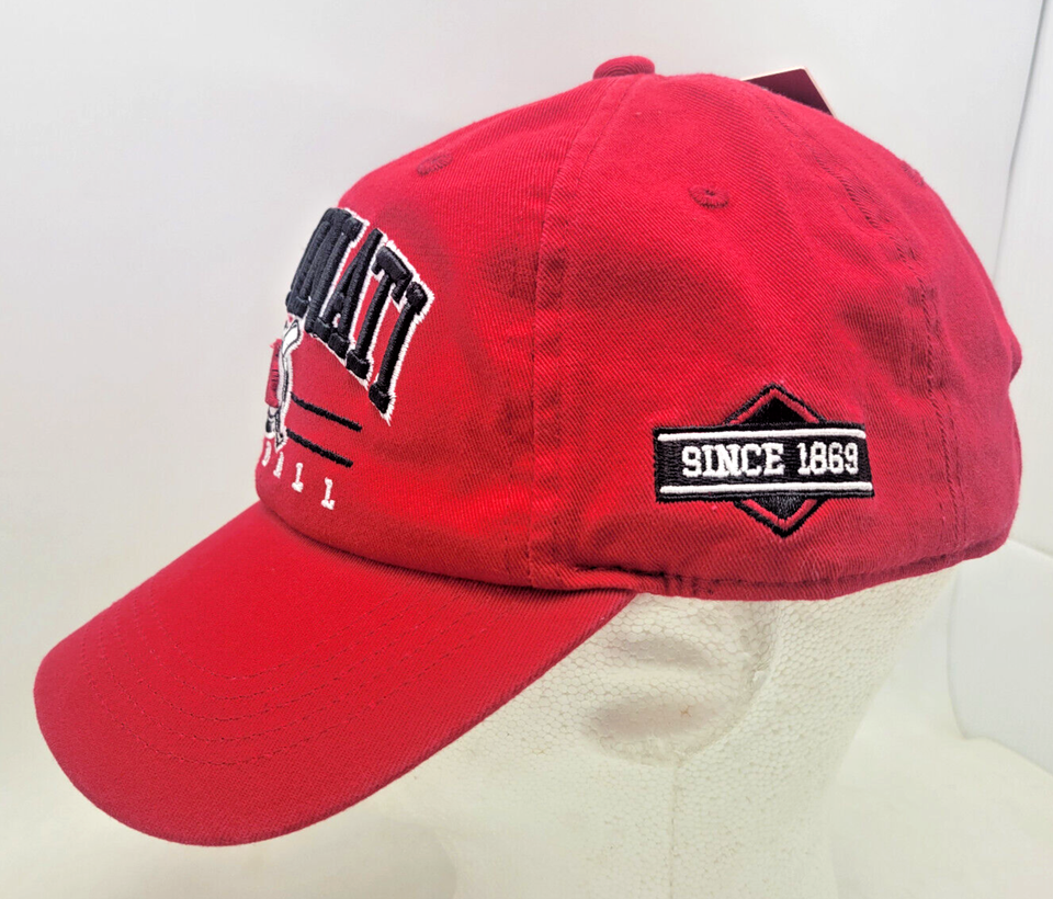 CINCINNATI Baseball Hat Red/Relaxed Adult Cotton Hat | eBay