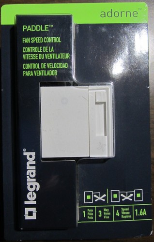 Adorne / Legrand Paddle Fan Speed Control AAFN4S16AW4 | eBay