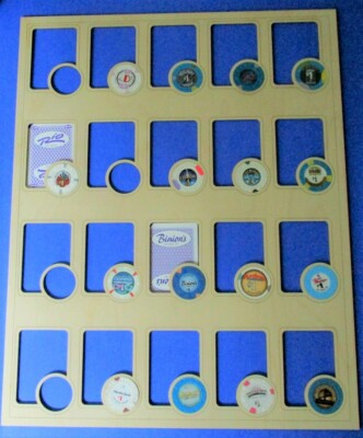 Poker Chip and Card Display Frame Insert for both Casino or Harley ...