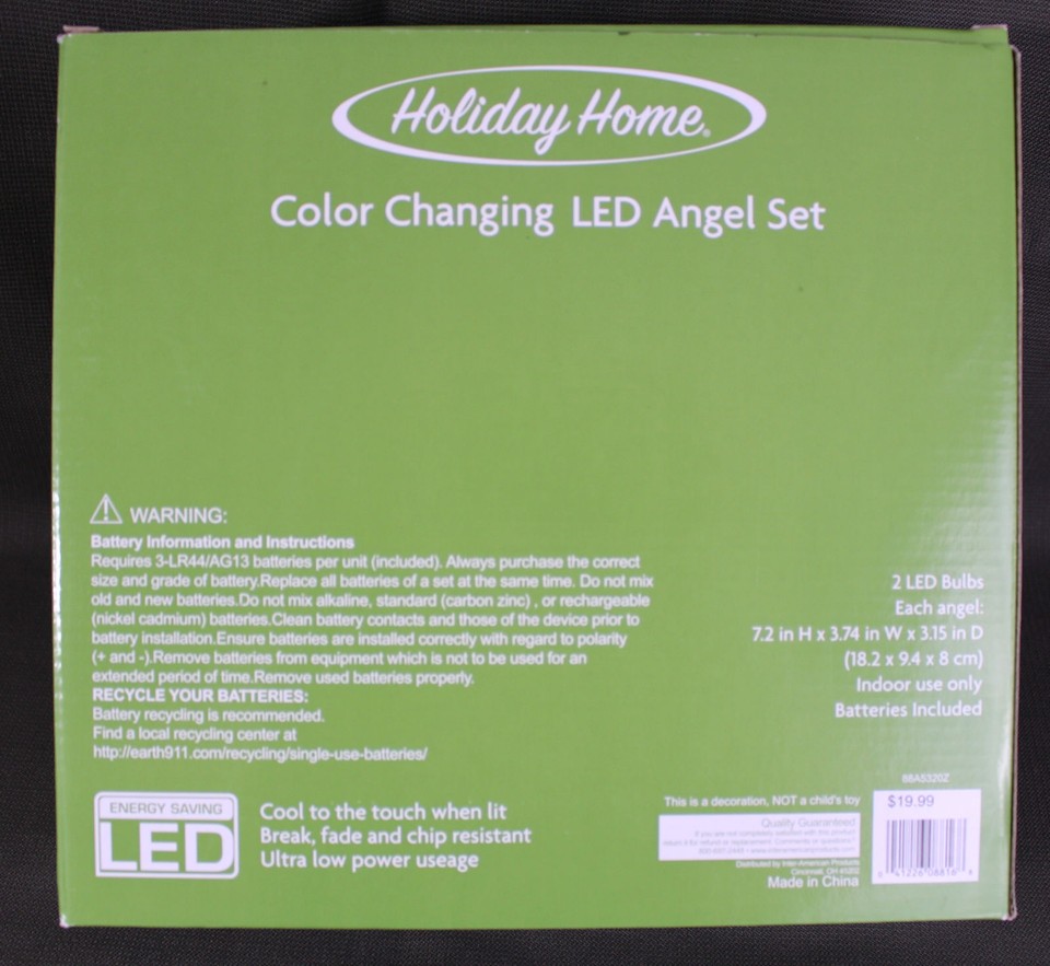 LED Color Changing Angels Holiday Home | eBay