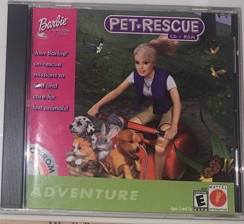Mattel Barbie Pet Rescue Adventure (Windows PC CD Rom, 2000) Great ...