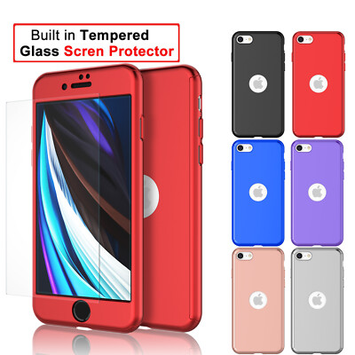 For iPhone SE 2020,11,Pro,Xs Max,Xr,6,6S,7,8 Plus 360??Case w/ Screen ...