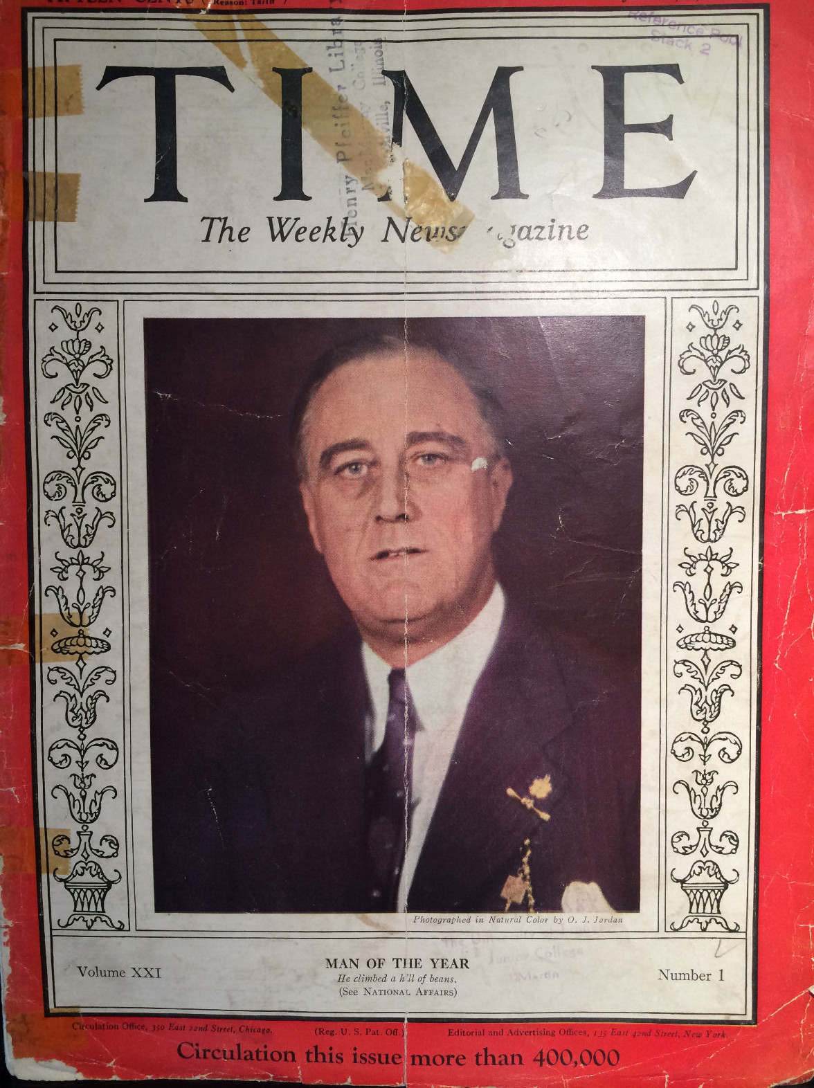 Time Magazine: January 2, 1933: FDR named Man of the Year | eBay