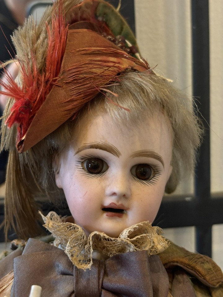 ANTQUE FRENCH JUMEAU AUTOMATON DOLL LAMBERT SMOKER WITH CANE JESTER ...