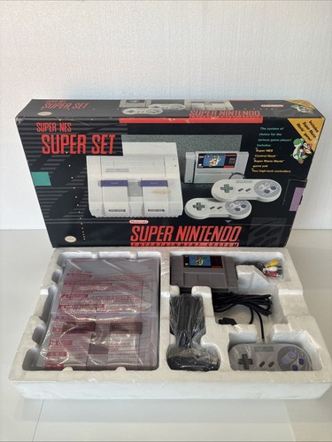 Super Nintendo Snes Console System Set Complete In Box CIB | eBay