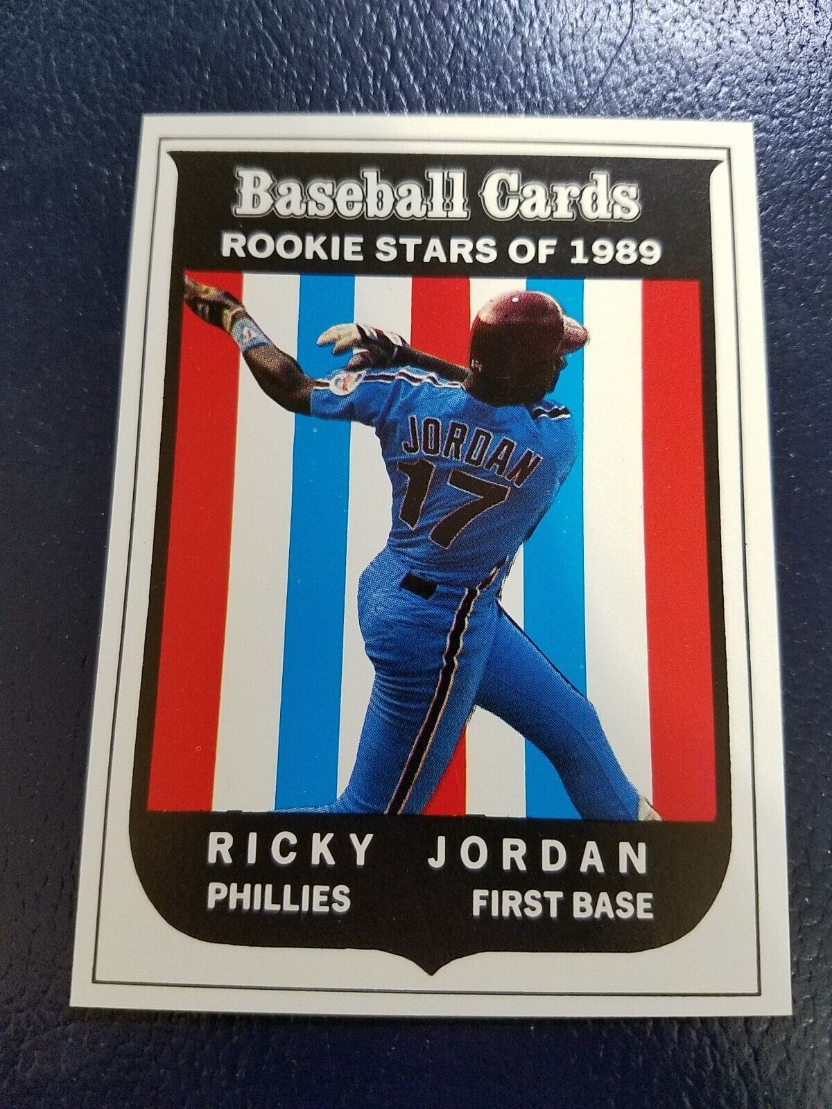 Rickey Jordan Philadelphia Phillies 1989 Baseball Cards Magazine White ...