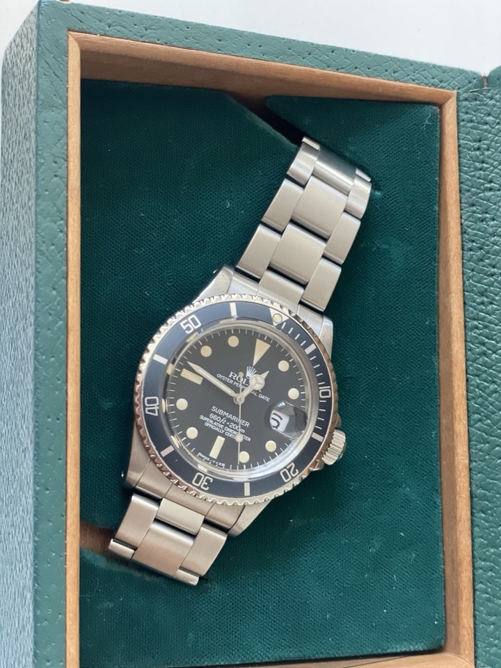 ROLEX 1680 SUBMARINER 1975 VINTAGE PATINA STEEL WATCH 2024 ROLEX ...