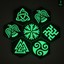 Glowing in Dark Viking Compass Vegvisir Hook Loop Patch Norse Rune ...