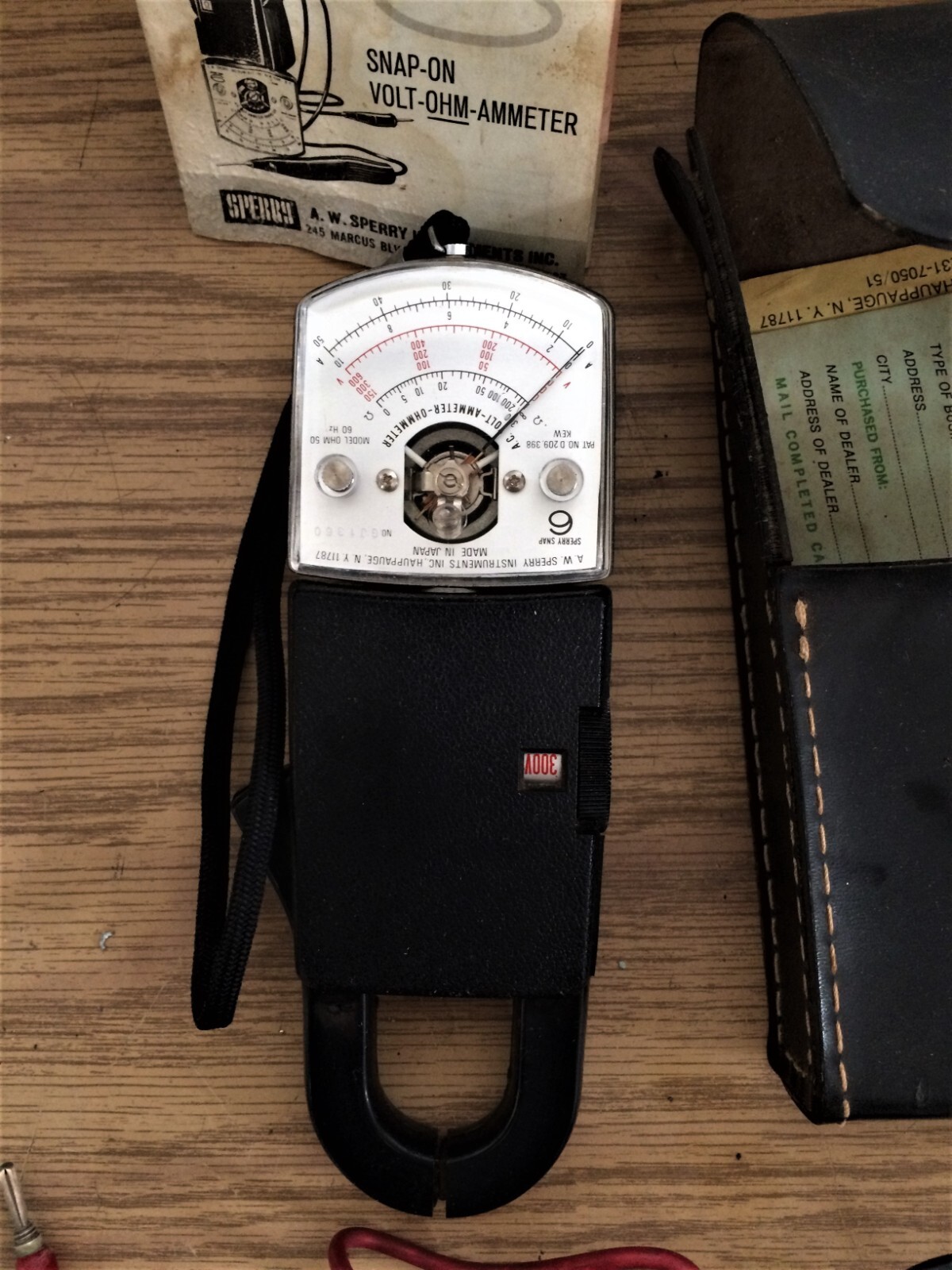 Sperry Snap 6 Swivel Meter Head Clamp On AC AMP, AC Volt, Ohms Meter ...