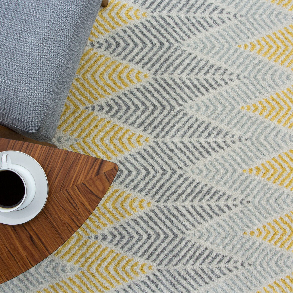 Ochre Mustard Rugs For Living Room Modern Soft Warm Yellow & Grey ...