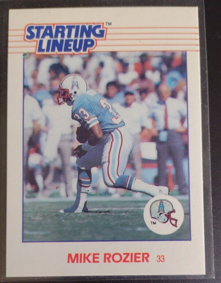 Mike Rozier HOUSTON OILERS 1988 Starting lineup football figure Kenner ...