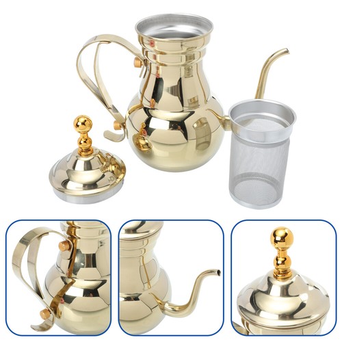 Turkish Coffee Milk Dispenser Pot Arabic Tea Kettle Decorate Aluminum ...