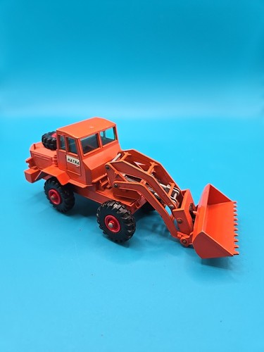 Lesney Matchbox King Size Hatra Tractor Shovel Orange Metal England K-3 ...