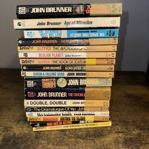 John Brunner lot of 17 different vintage Science Fiction paperback ...