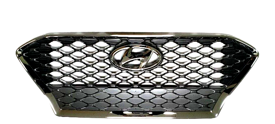 Upper Grill Radiator Grille Chrome For 2018 2019 2020 2021 Hyundai Kona ...