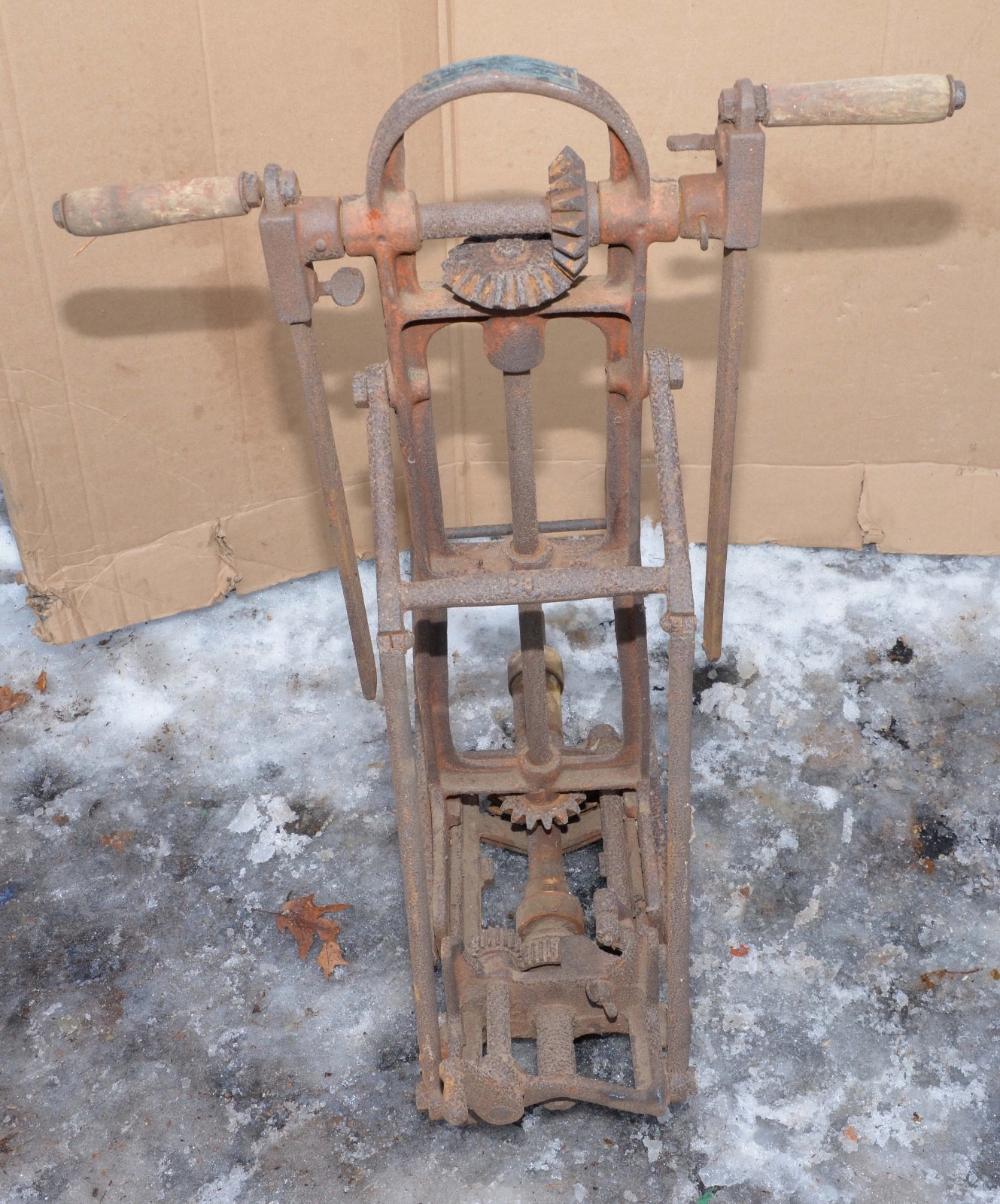Antique Buda railroad Paulus drill collectible train track boring tool ...