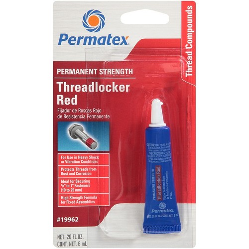 Permatex Permanent Strength Threadlocker Red for Cylinder Block Ring ...