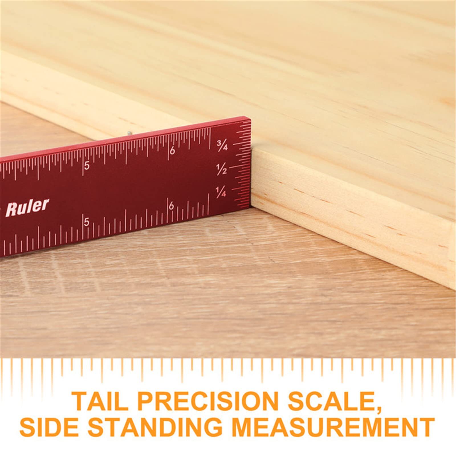 Woodworking Ruler 3pcs Precision Pocket Metal Slide Rule Inch And ...