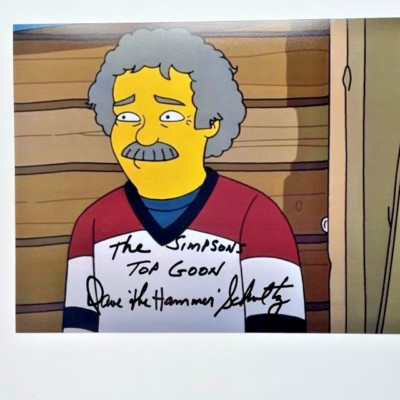 Philadelphia Flyers Dave Schultz "The Simpsons " Episode "Top Goon ...