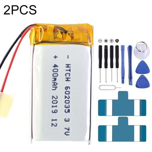 2pcs 602035 400mAh Li-Polymer Battery Replacement 600682498166 | eBay