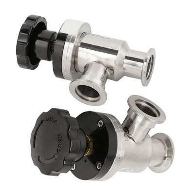 304 Stainless Steel High Vacuum Manual Right Angle Bellow Isolation ...