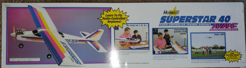 Vintage Hobbico Superstar 40 ARF 60" Model Airplane Kit - Original Box ...