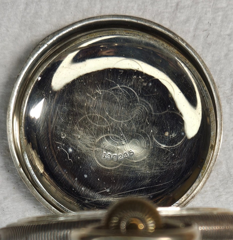 CWC Co. 18s Coin Silver Pocket Watch Case! | eBay