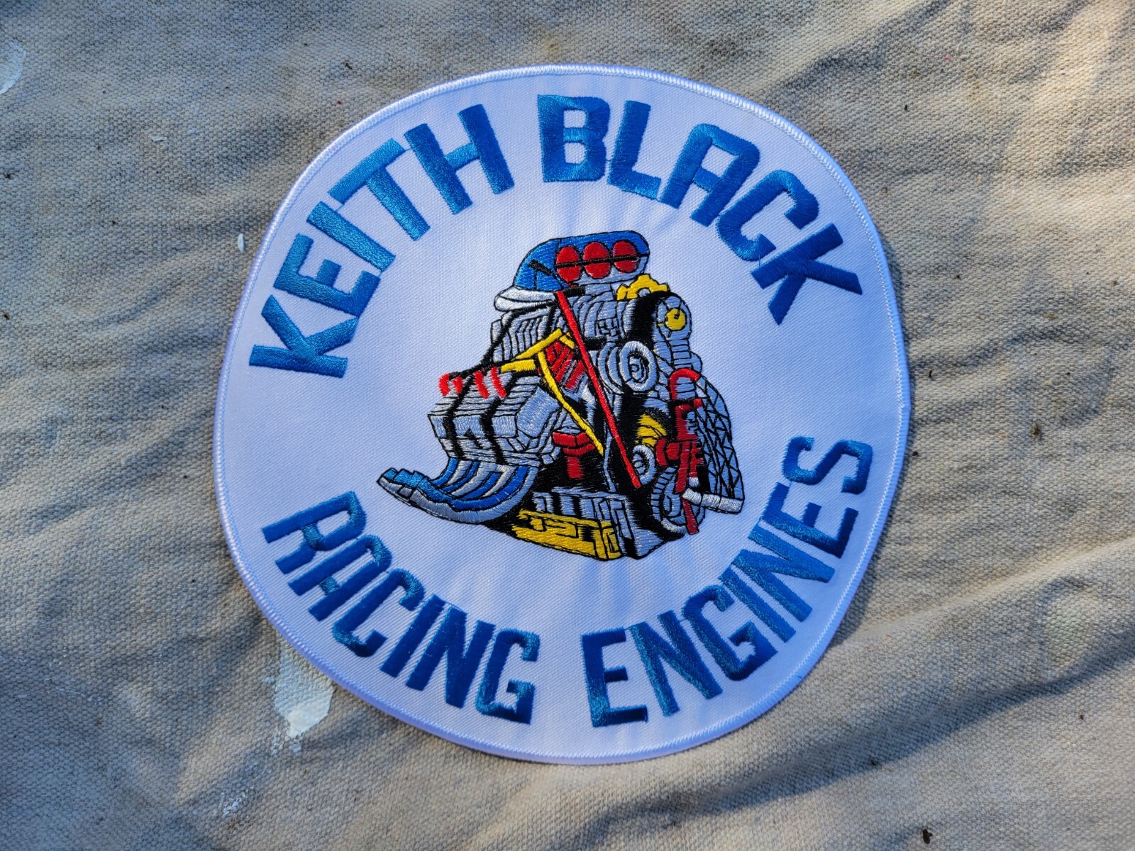 Rare Discountinued Vintage Keith Black Racing patch style 6 color patch ...