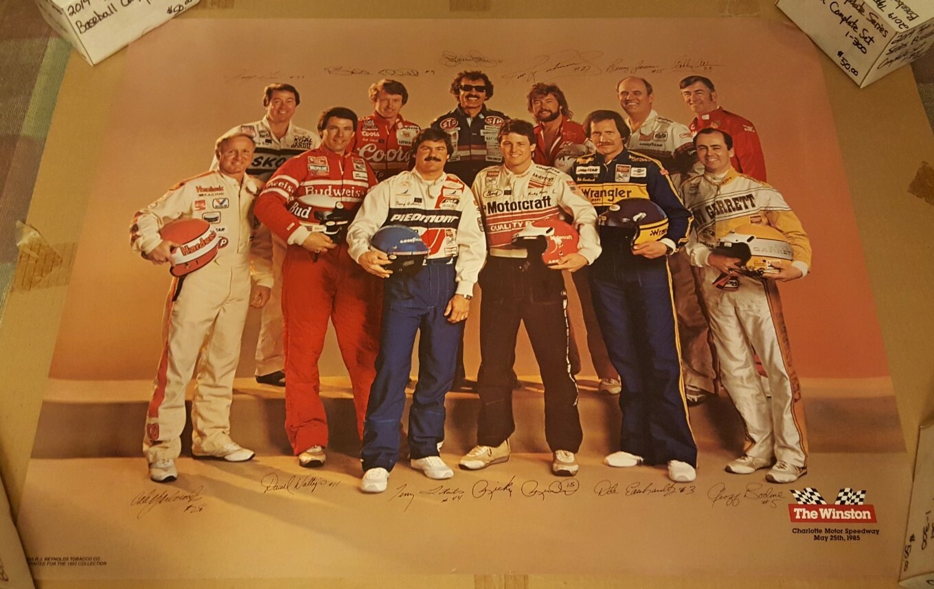 *NASCAR* POSTER OF "THE WINSTON" AT CHARLOTTE MOTOR SPEEDWAY 1985 ...