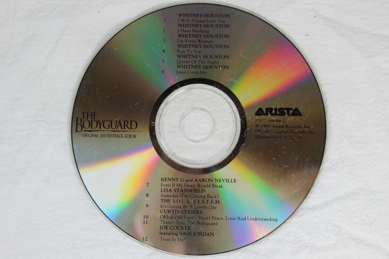 The Bodyguard [Original Motion Picture Soundtrack] Disc Only ...