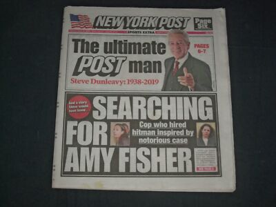 2019 JUNE 25 NEW YORK POST NEWSPAPER - NY POST'S STEVE DUNLEAVY DIED ...