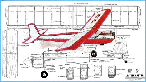 Model Airplane Plans (RC): Junior Telemaster 48" for .09-.19 (Hobby ...