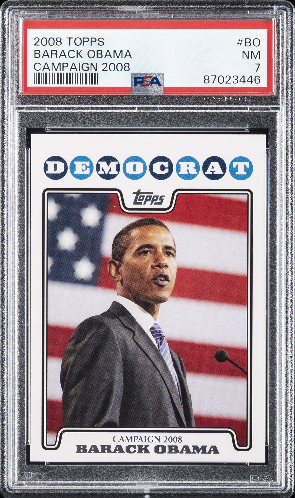2008 TOPPS CAMPAIGN 2008 #BO BARACK OBAMA PSA 7 | eBay